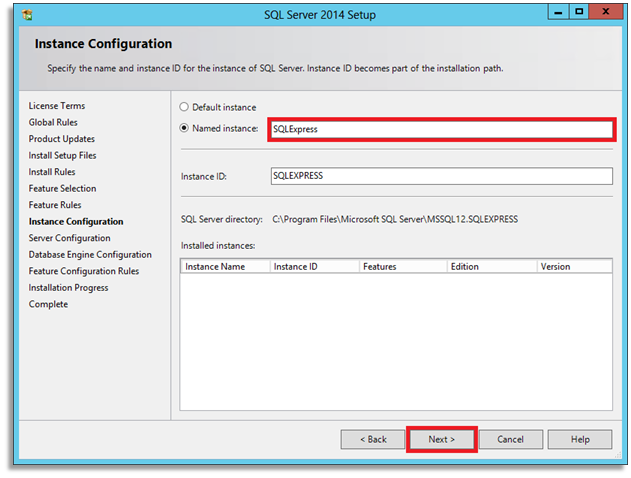 3601 Installing Microsoft SQL Server Express